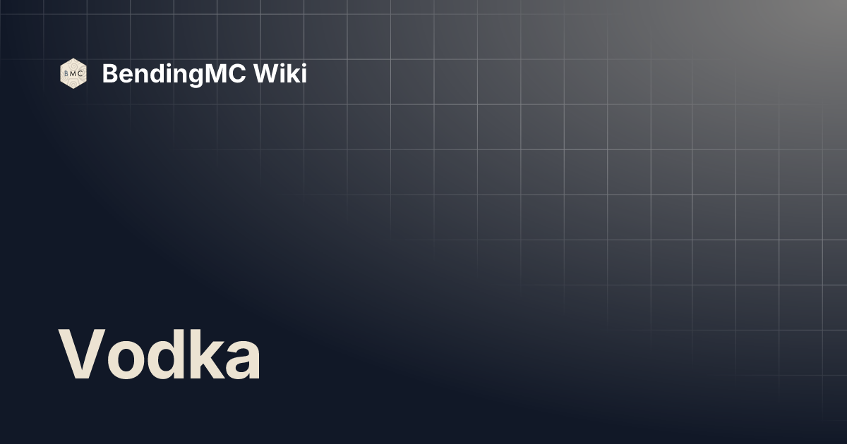 Vodka | BendingMC Wiki