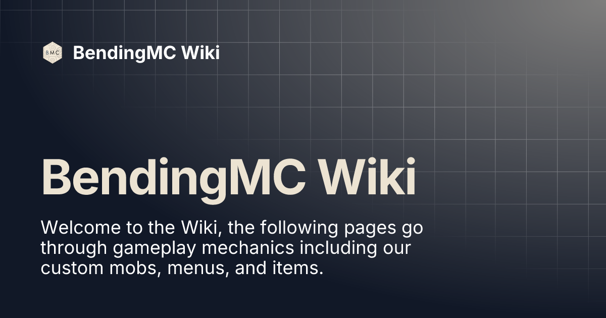 BendingMC Wiki | BendingMC Wiki